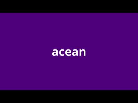 what is the meaning of acean. - YouTube