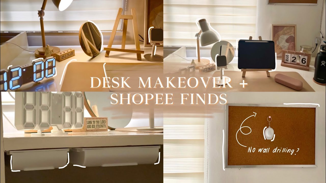 Desk makeover + Shopee finds🧸 |Philippines - YouTube