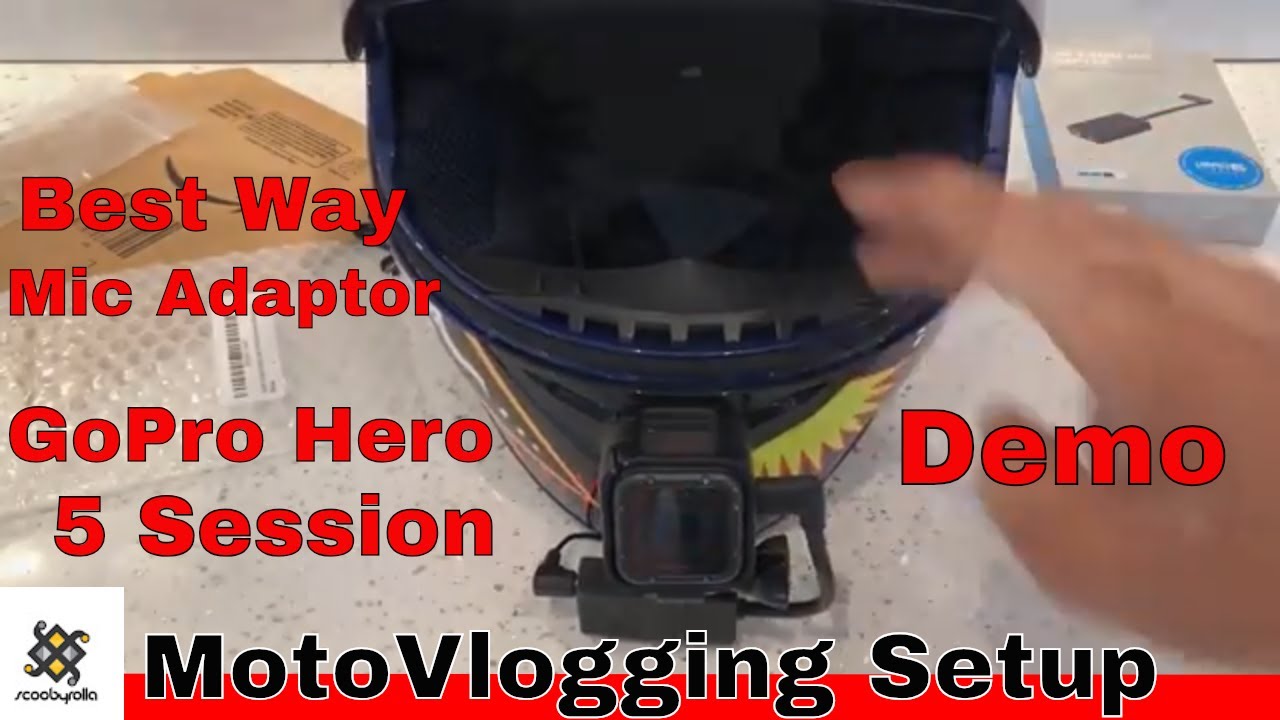 Best Motovlog Setup GoPro Hero 5 Session Cameras Fitted To A Helmet ...