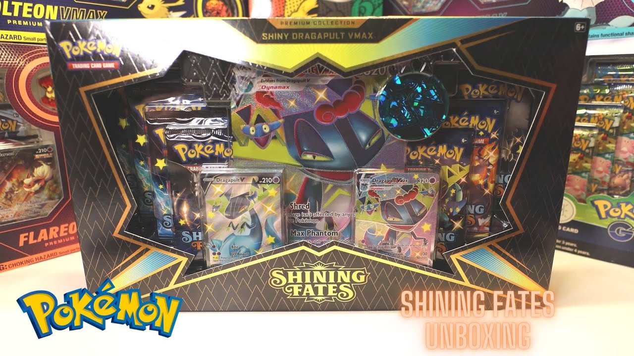 [Pokémon] Shiny Dragapult Premium Set Unboxing! - YouTube