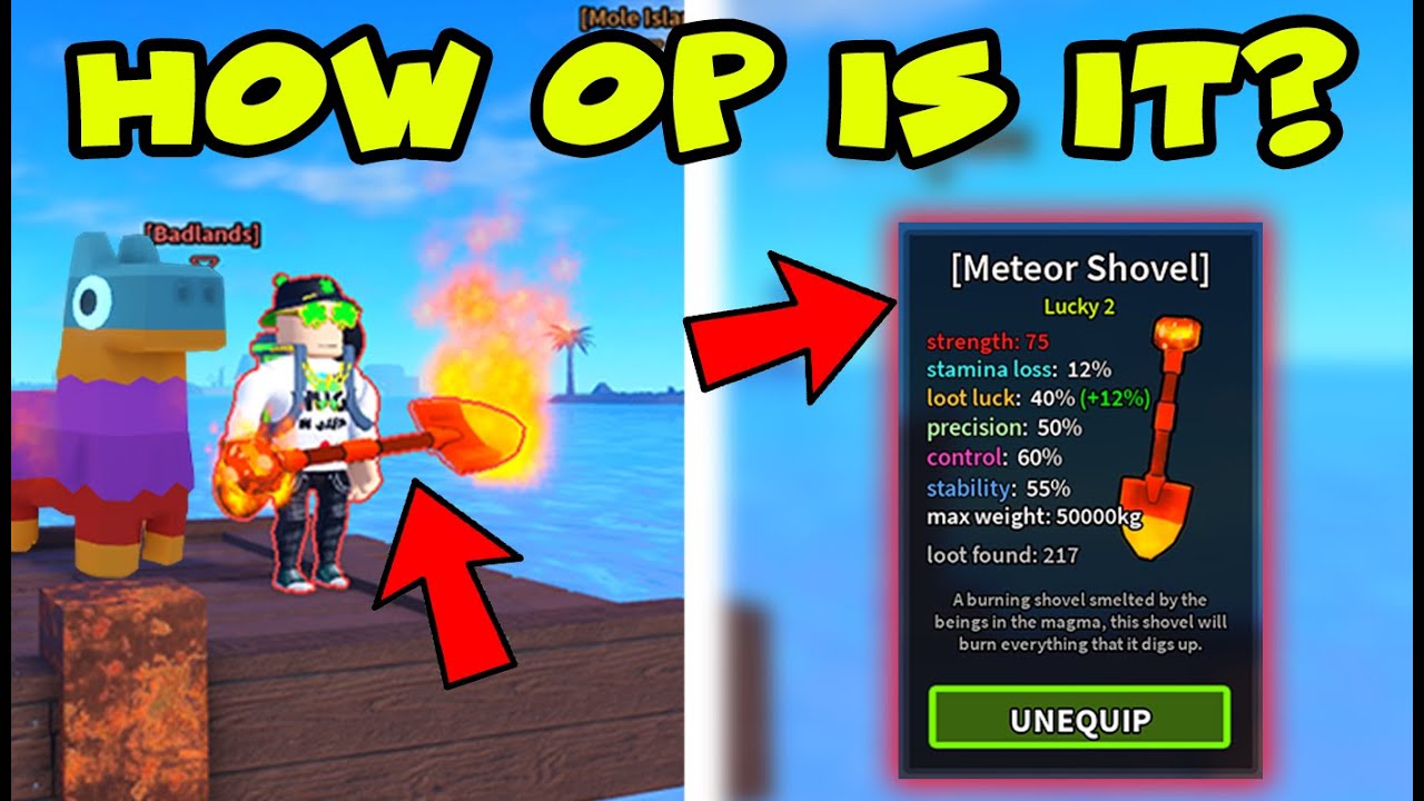 HOW OP is THE METEOR SHOVEL????? #robloxdigit #digitroblox - YouTube