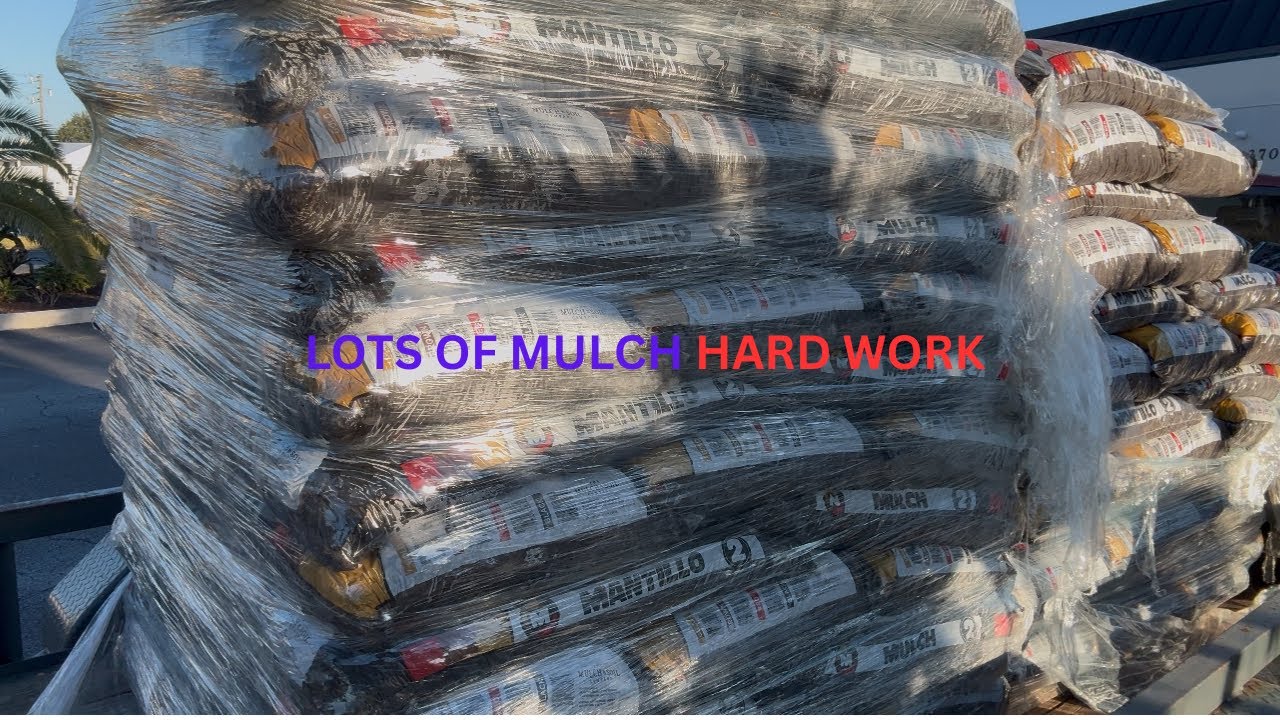 How to Work A Pallet Of Mulch - YouTube