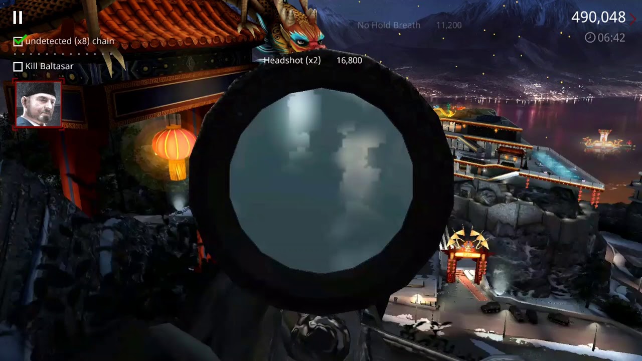Hitman sniper / get an undetected (*8) chain / get 8 undetected kill ...