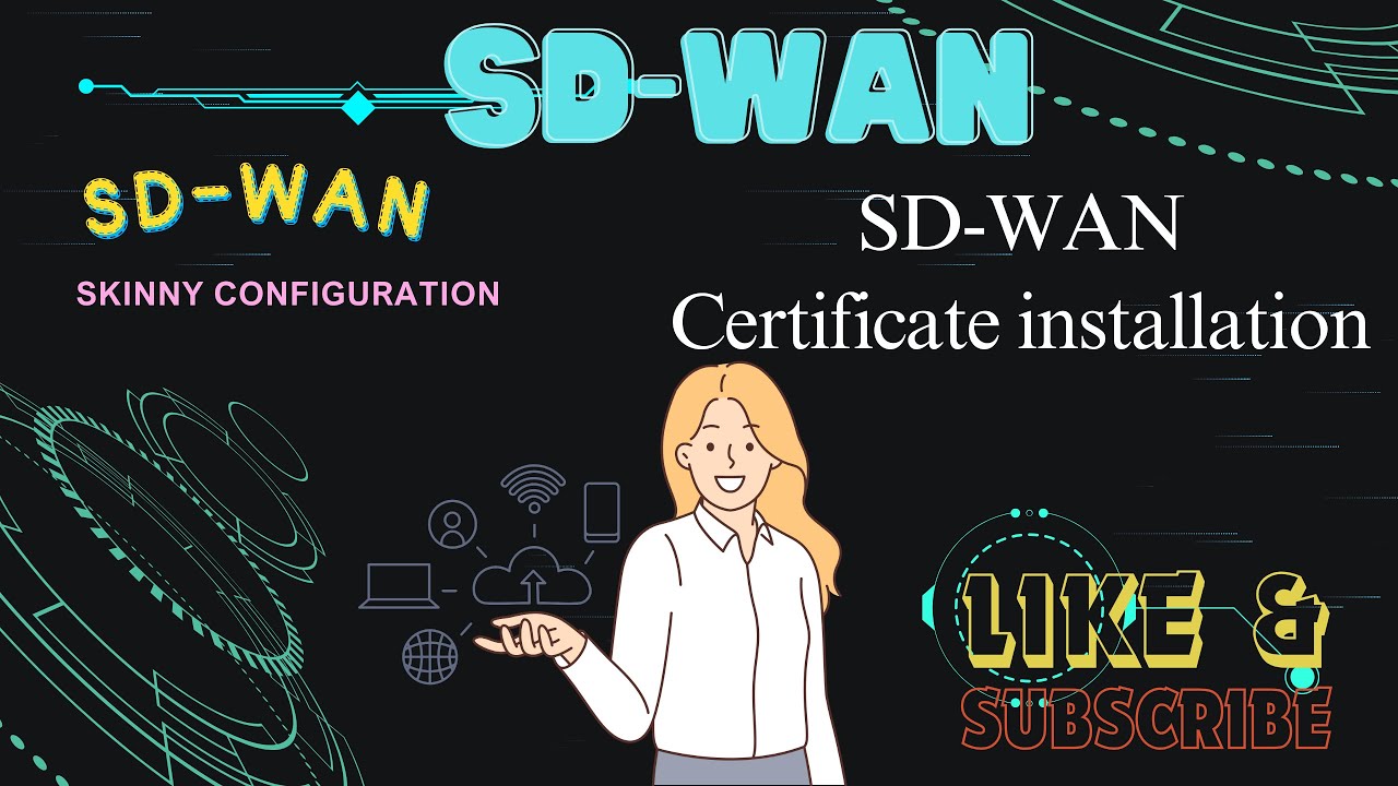 SD-WAN Skinny Configuration, Certificate installation #ccna #ccnp #ccie #sd-wan #sdn # ...