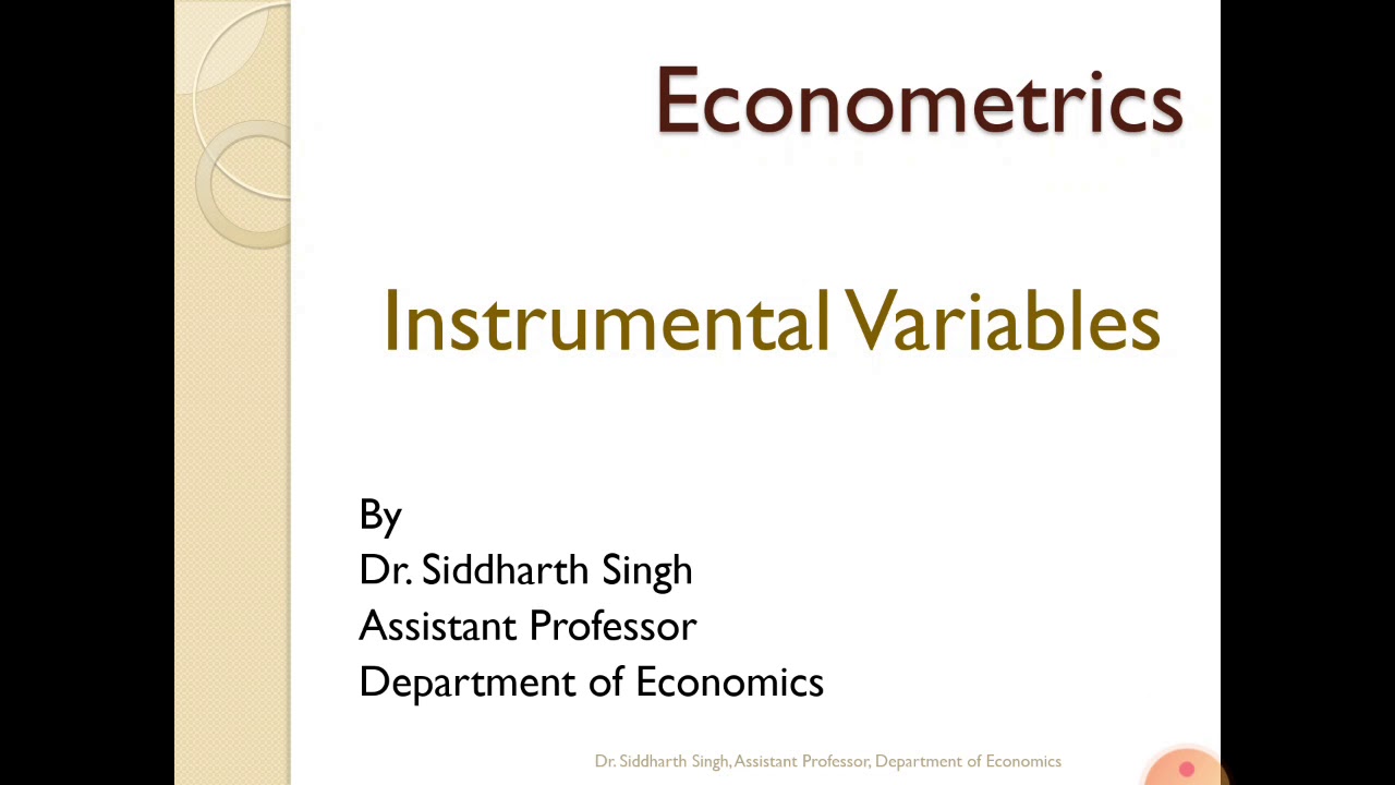 Instrumental Variables - YouTube