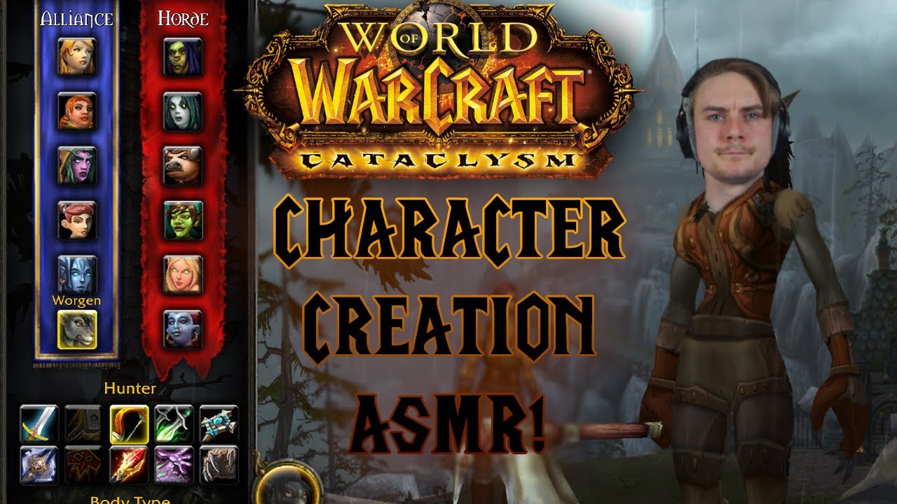 ASMR | Relaxing Character Creation (WoW Cataclysm) - YouTube