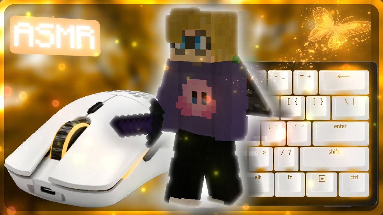 SUPER CLICKY Keyboard + Mouse Sounds ASMR | Hypixel Bedwars - YouTube