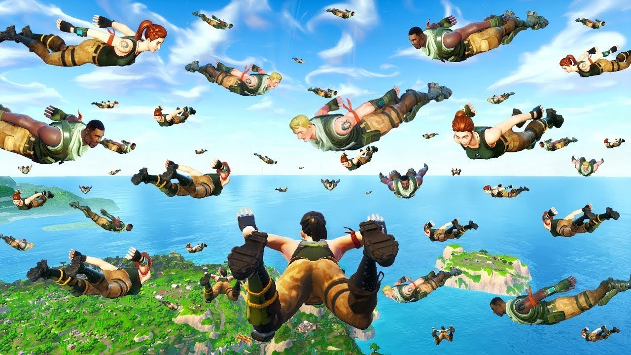 Daily Fortnite Best Plays - All 100 People Jump At Once (Fortnite ...