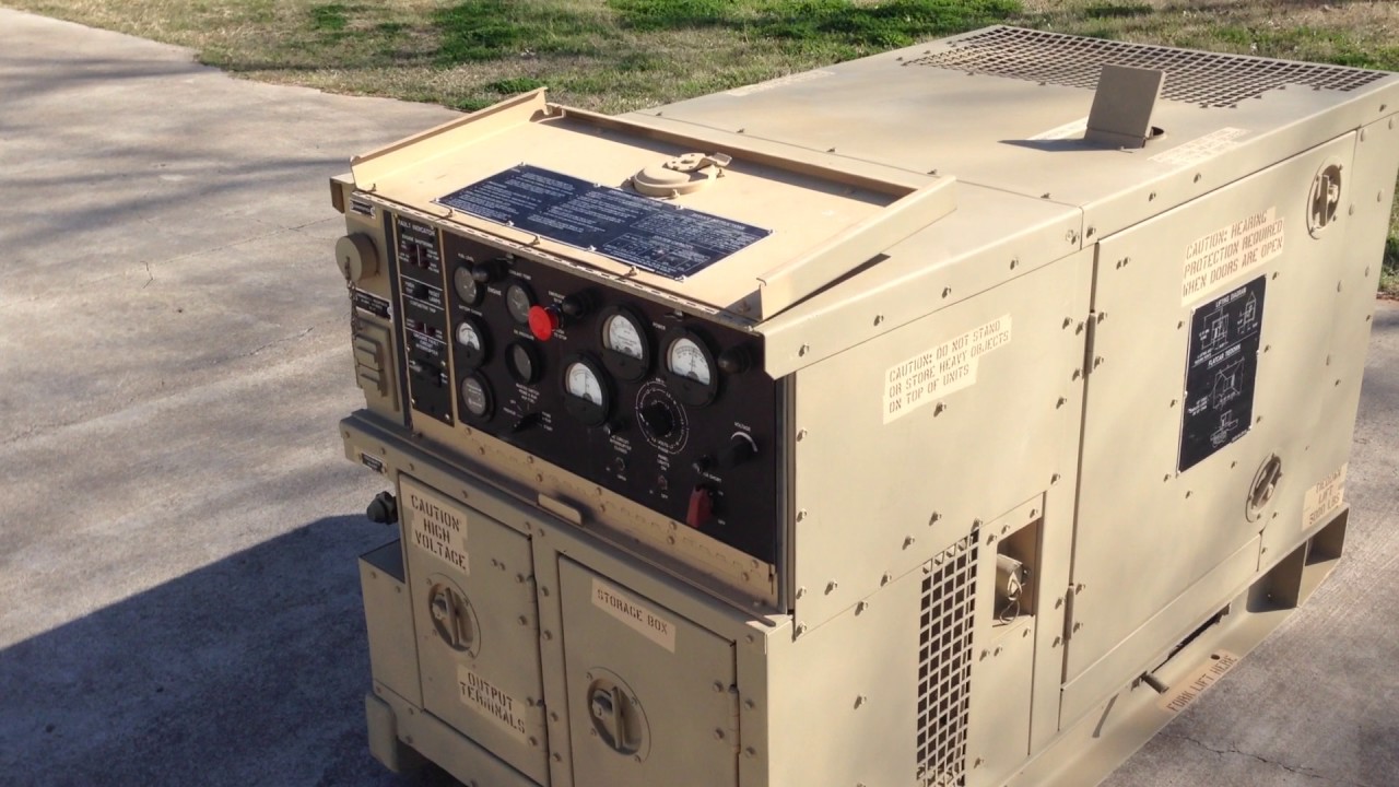 MEP-803A 10KW Diesel Generator Set Testing Demo, 1620 Hrs on the meter ...