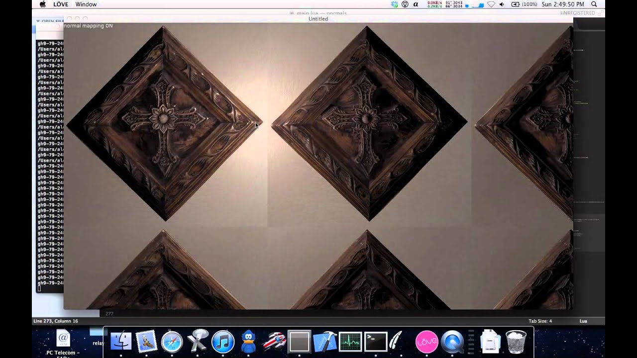 Normal mapping with love2d part 4: fixed specular highlights - YouTube
