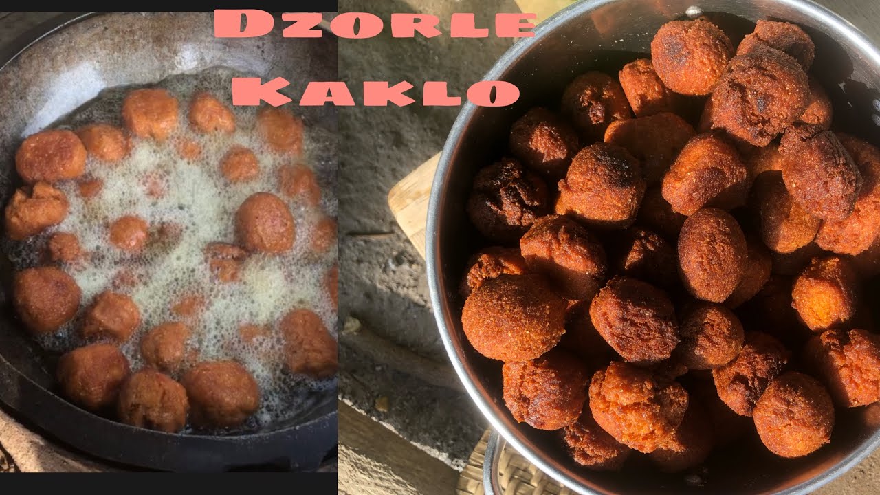 EBLI KAKLO . Local Ewe food , a.k.a Dzorle kaklo. - YouTube