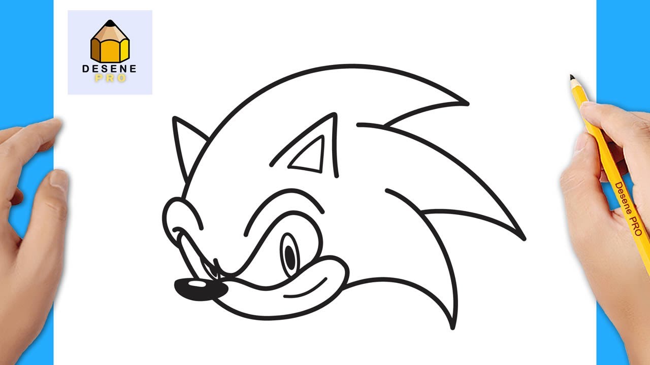 Cum se deseneaza Sonic | Desene usoare pas cu pas - YouTube