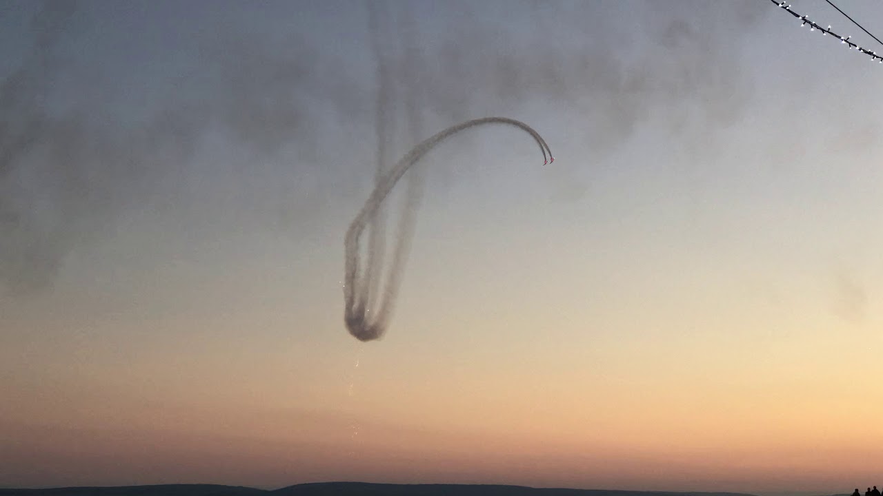 Fireflies Aerobatics Display Team, Dusk display Bournemouth Air ...