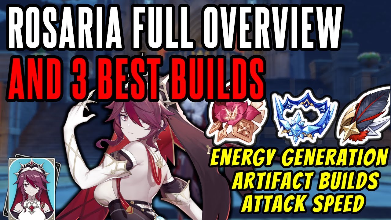 Rosaria BEST Builds | DPS or Support F2P Guide & Showcase Mechanics ...
