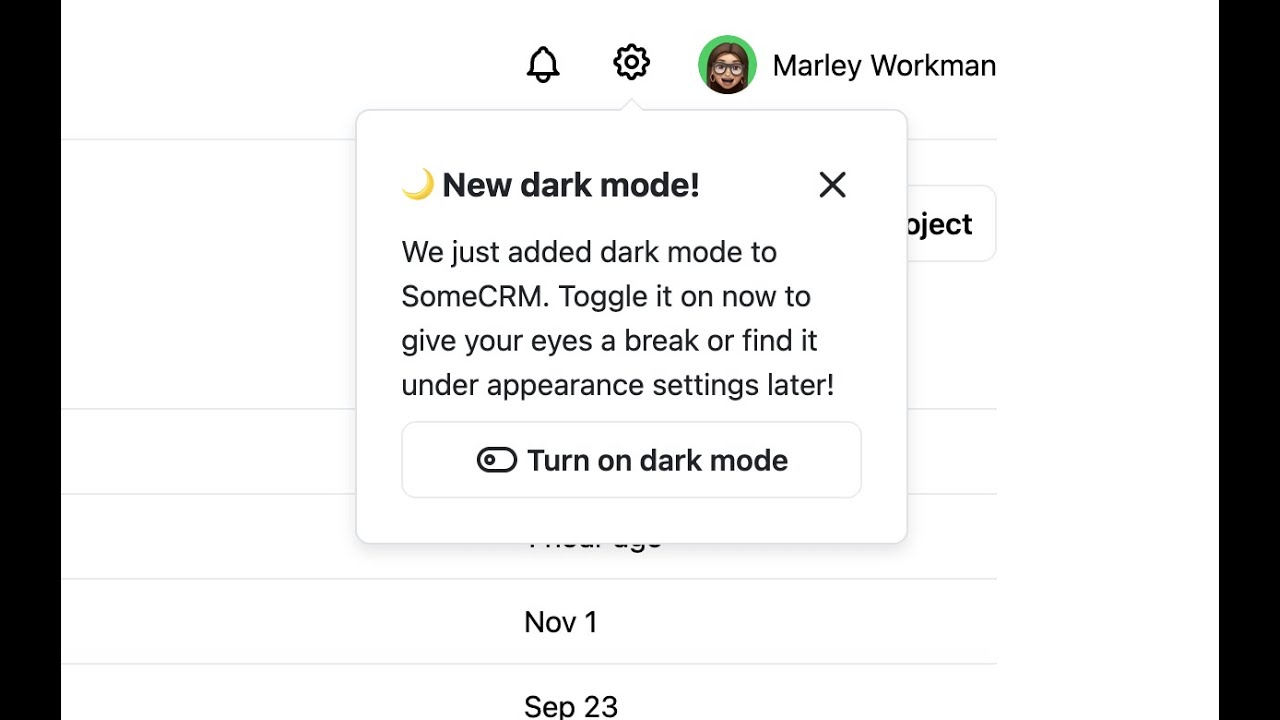 Building an announcement tooltip that lets users take a real product ...