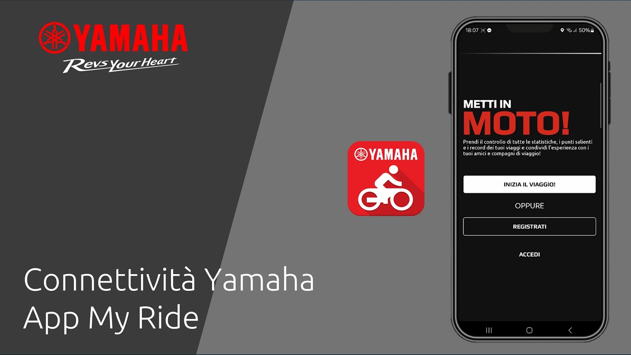 Yamaha Connectivity: My Ride app (IT) - YouTube