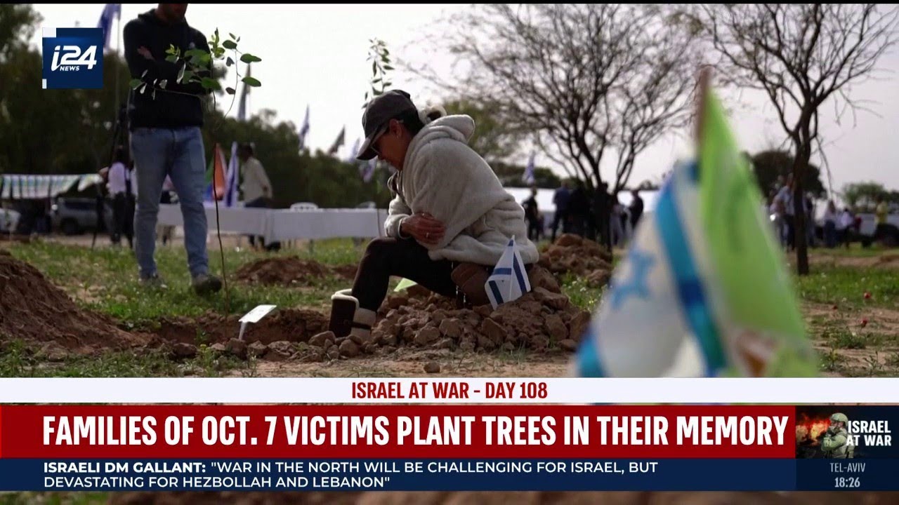 Families of October 7 victims plant trees in their memory - YouTube