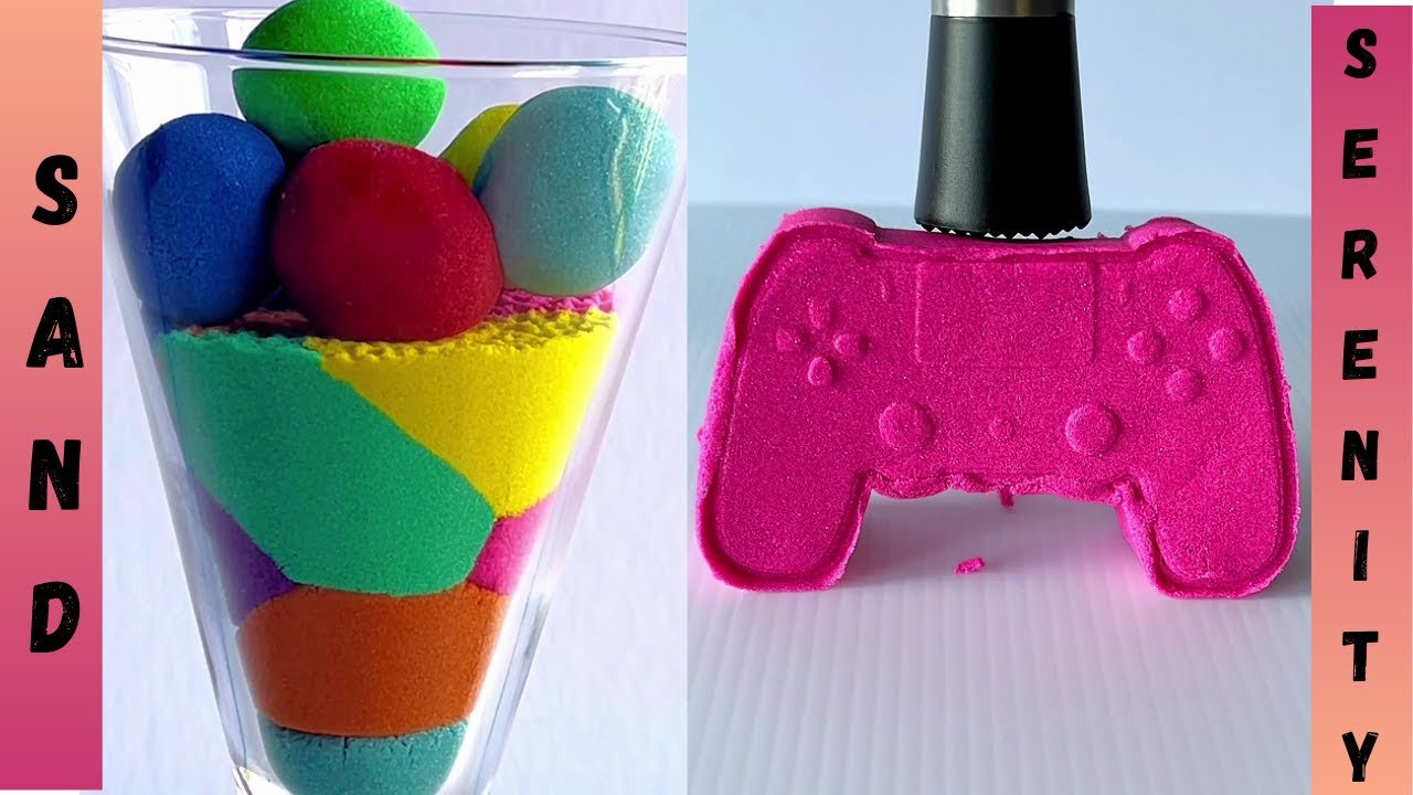 Most Relaxing Sand Cutting ASMR Compilation || Satisfying Kinetic Sand ...