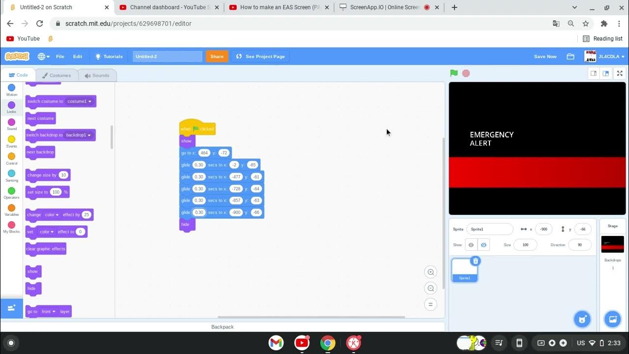 How to make an EAS Screen (PART 2) Fixing the Scroll - YouTube