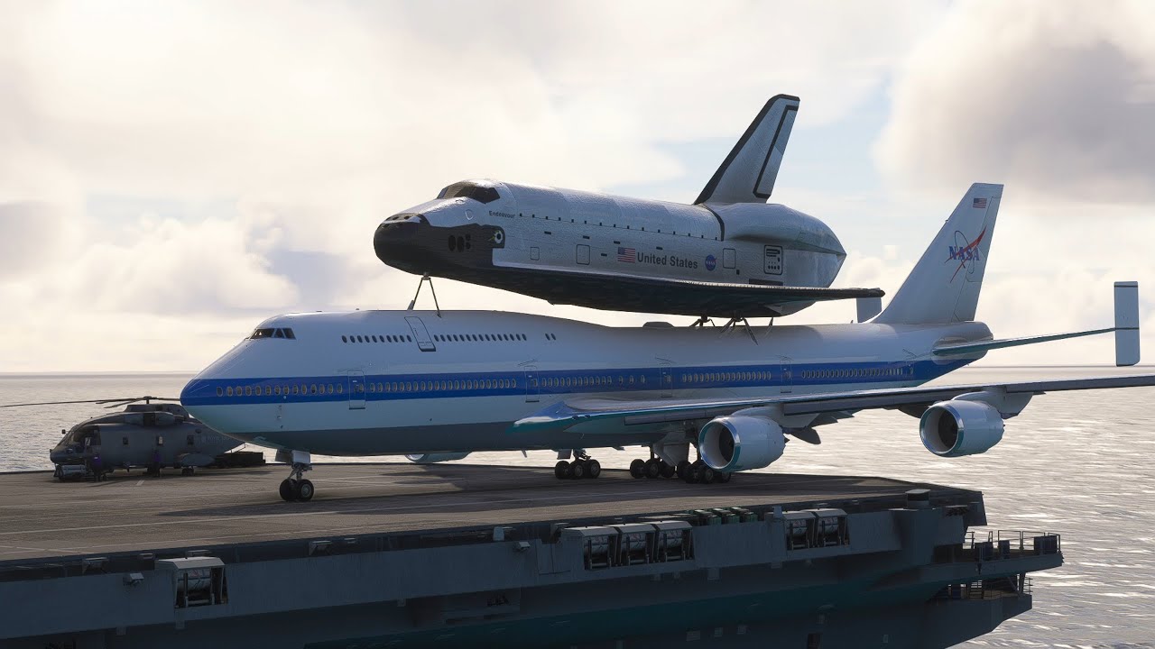Very Rare! Boeing 747 Shuttle Carrier Aircraft of NASA Takes Off From ...