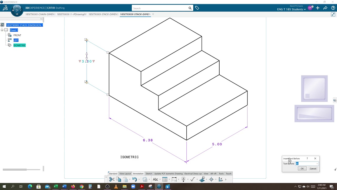 Creating Isometric Views CATIA 3D Experience - YouTube