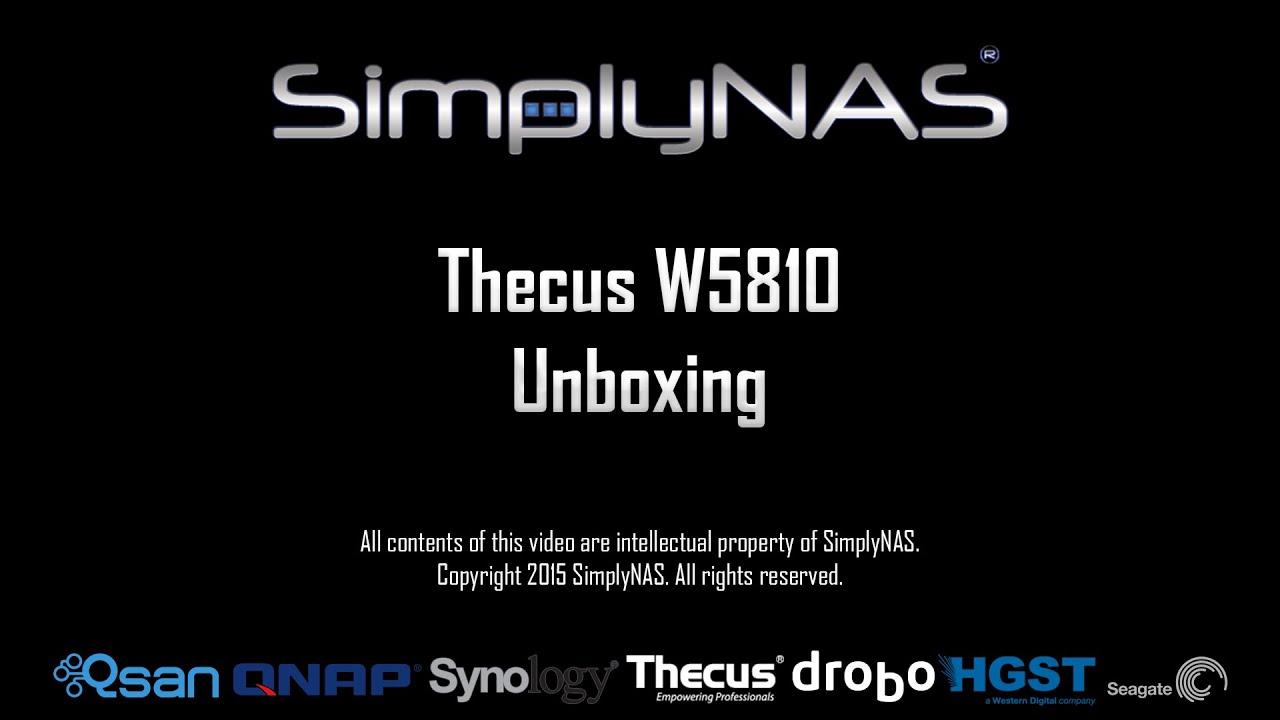 Thecus W5810 Unboxing By SimplyNAS - YouTube