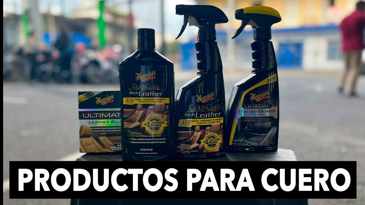 PRODUCTOS PARA CUERO MEGUIARS ¿CUÁL ES EL MEJOR PARA SU VEHÍCULO? - YouTube