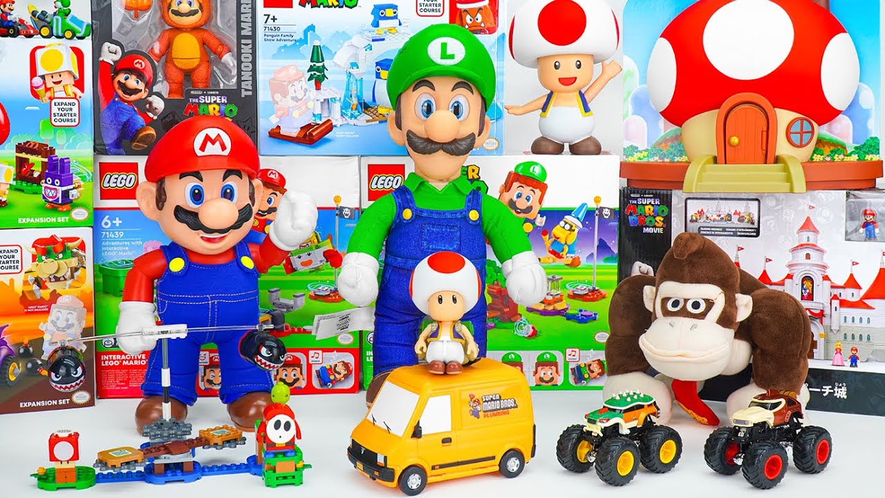 Super Mario Bros Mystery Box Unboxing Toys Review 🍄 Mario, Luigi ...