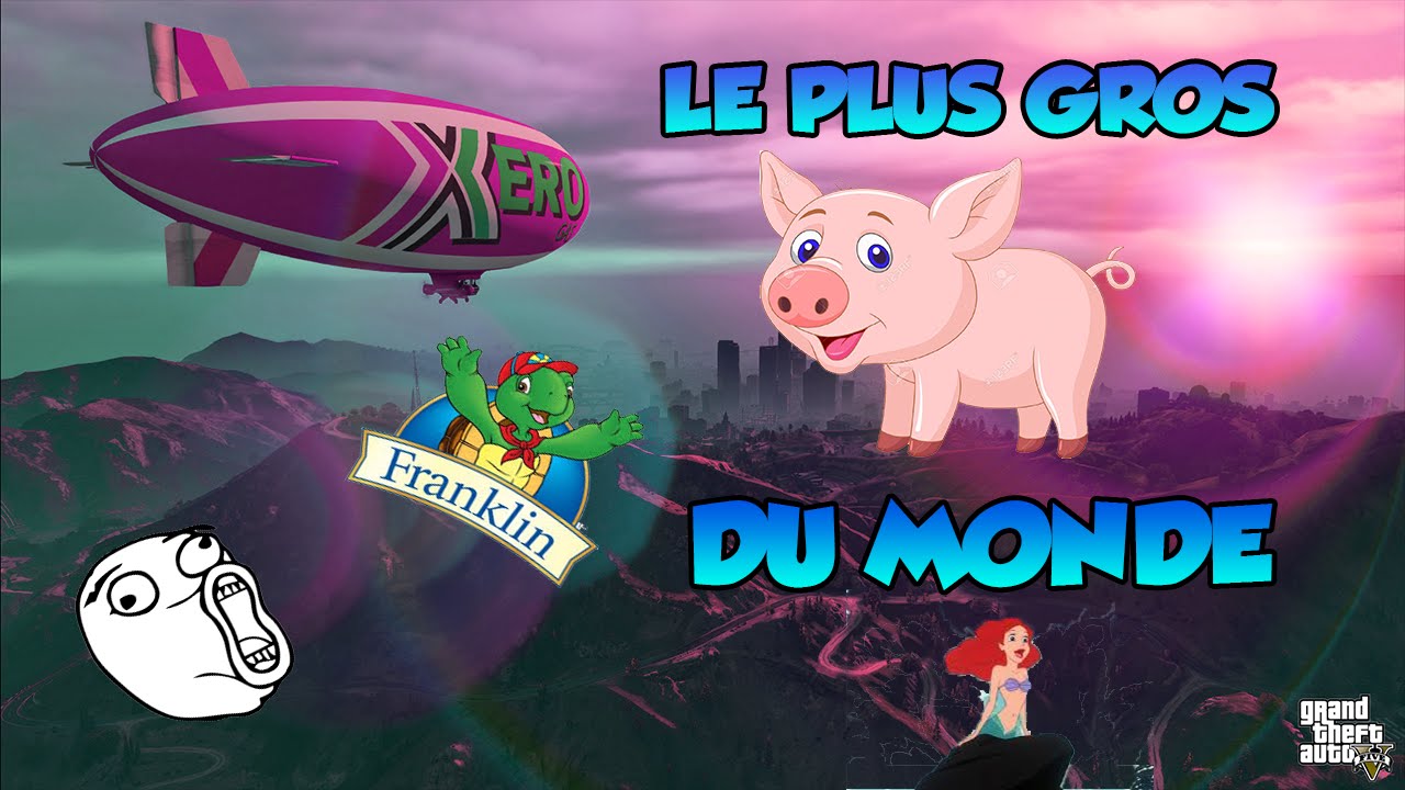 LE PLUS GROS PORC DU MONDE gta V - YouTube