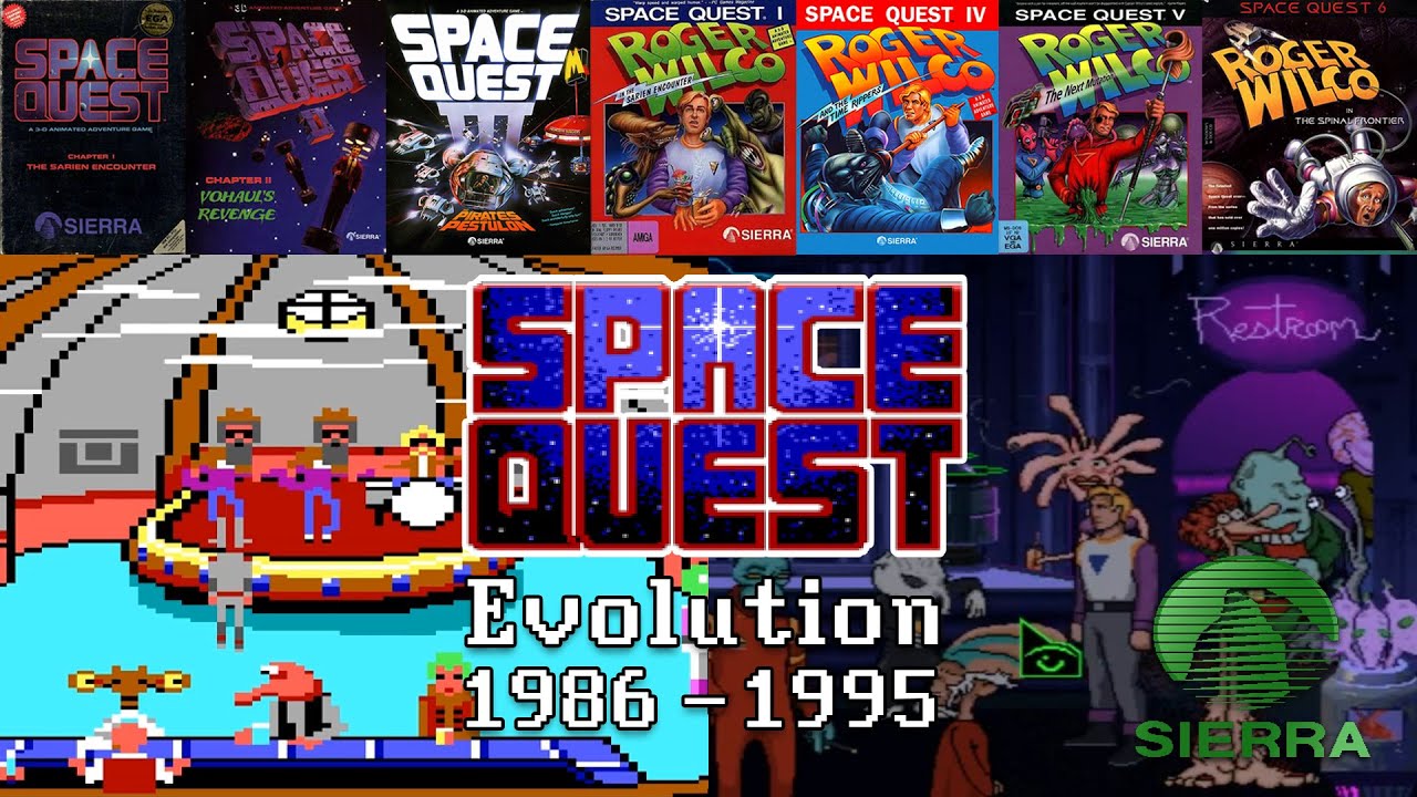 Evolution of Space Quest (1986 - 1995) Sierra On-Line - Space Quest ...