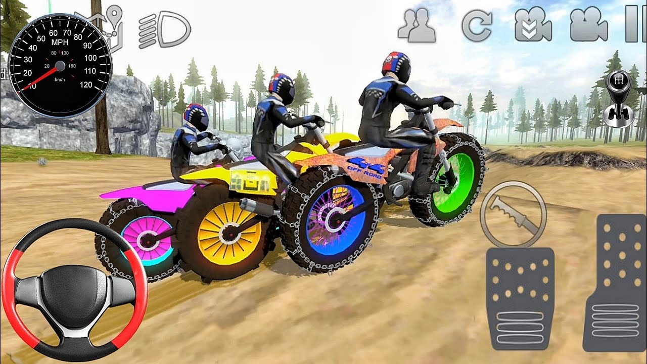 Off-road Online Dirt Bike 3 Players Racing Motocross 3D Driving Off ...
