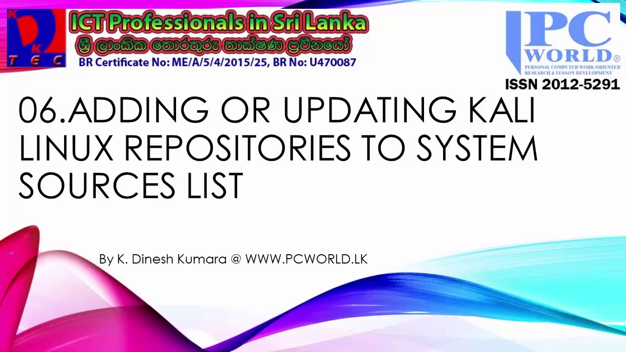 06 Adding or Updating Kali Linux Repositories To System Sources List ...