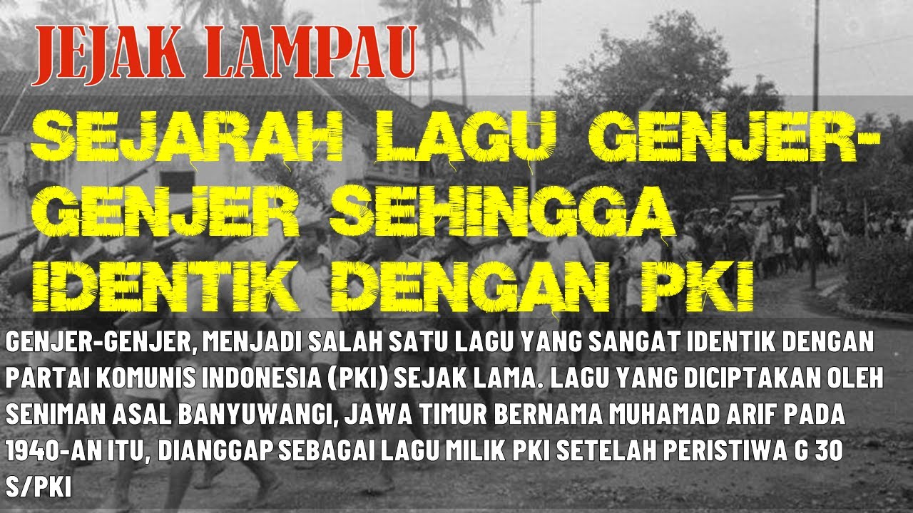 Sejarah Lagu Genjer Genjer Sehingga Identik Dengan PKI - YouTube
