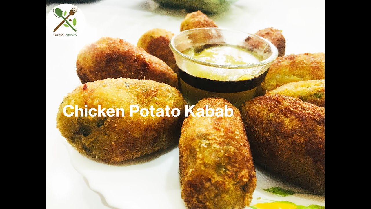 Chicken Potato Kabab Recipe By Kitchen Partners - YouTube