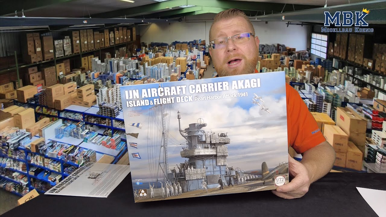 MBK packt aus #865 - 1:72 IJN Aircraft Carrier AKAGI island & flight ...