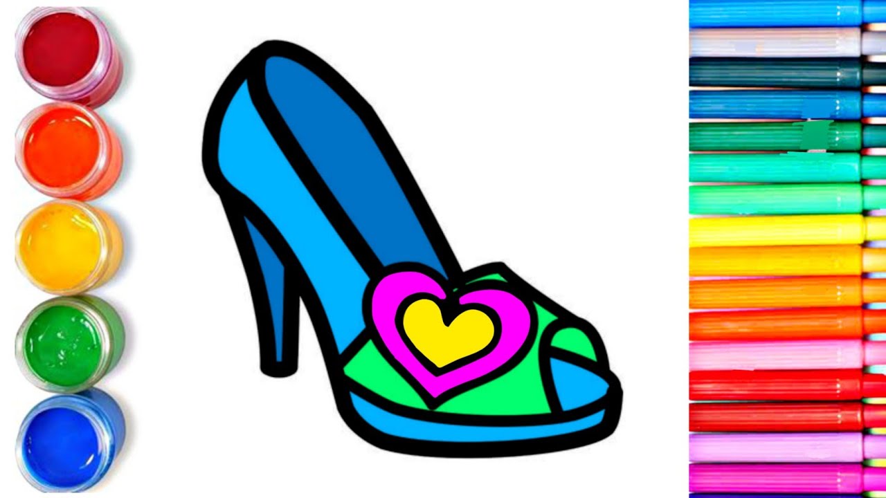 How to draw heels | easy drawing step by step - YouTube