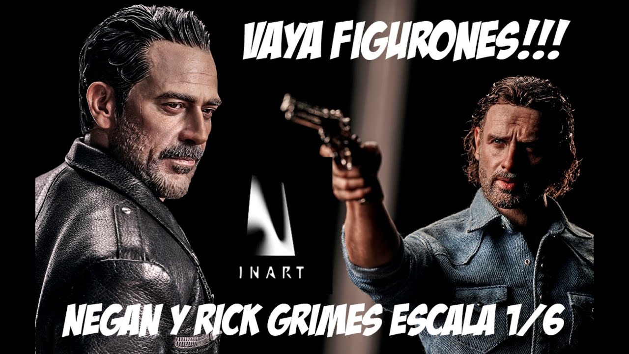 NEGAN & RICK GRIMES THE WALKING DEAD 1/6 SCALE INART - YouTube