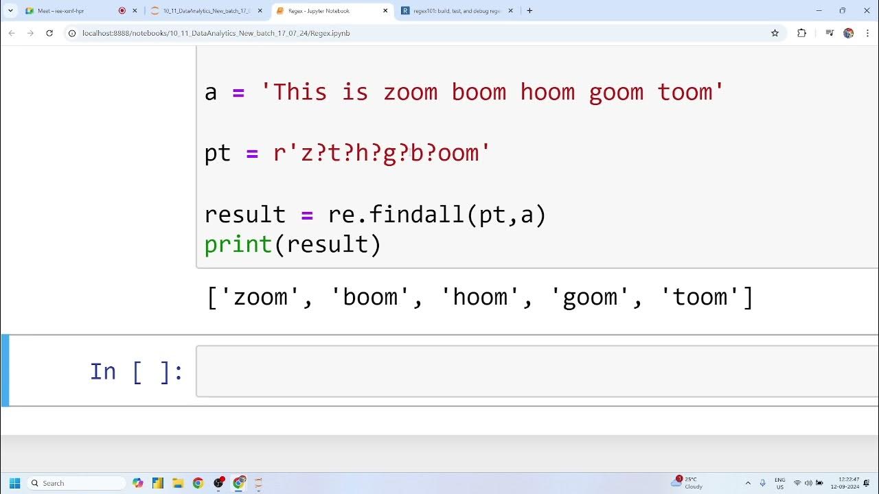 Batch_10_11_Day_26_Python_Regex_2_Pattern_Matplot_Intro - YouTube