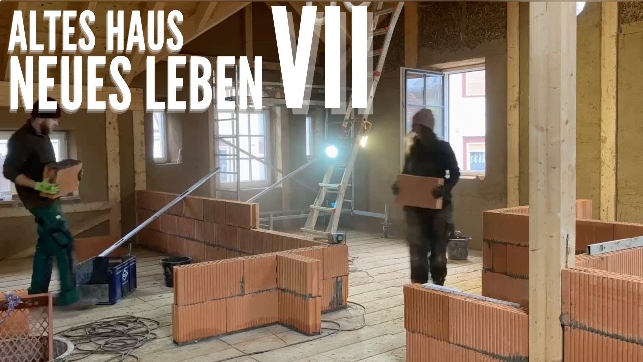 #81 | Innenräume mauern mit Backsteinen bis 5m Höhe! - YouTube