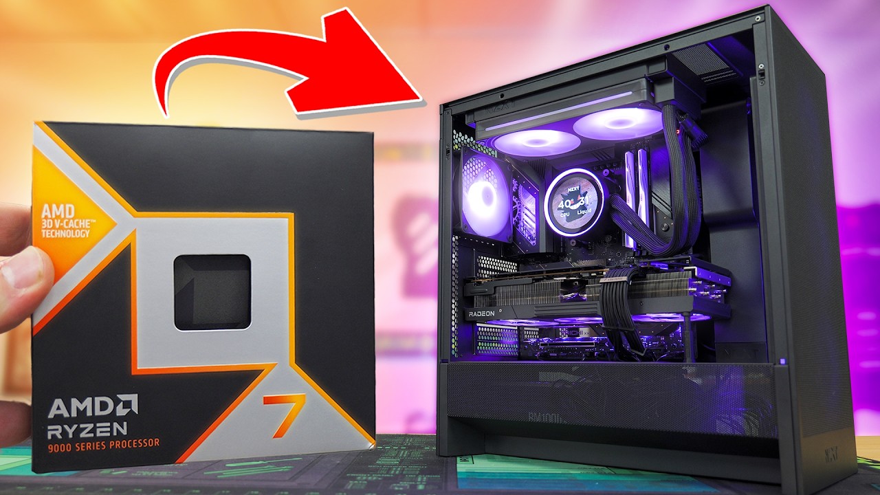 ULTIMATE Ryzen 7 9800X3D Gaming PC Build - Monthly Giveaway - YouTube