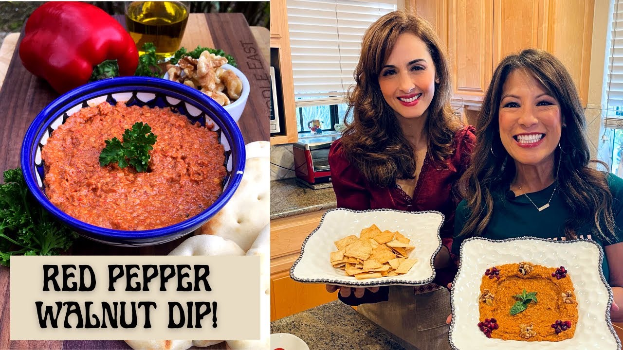 SHARING MY VIRAL ARAB DIP RECIPE with NBC! | MUHAMMARA - YouTube
