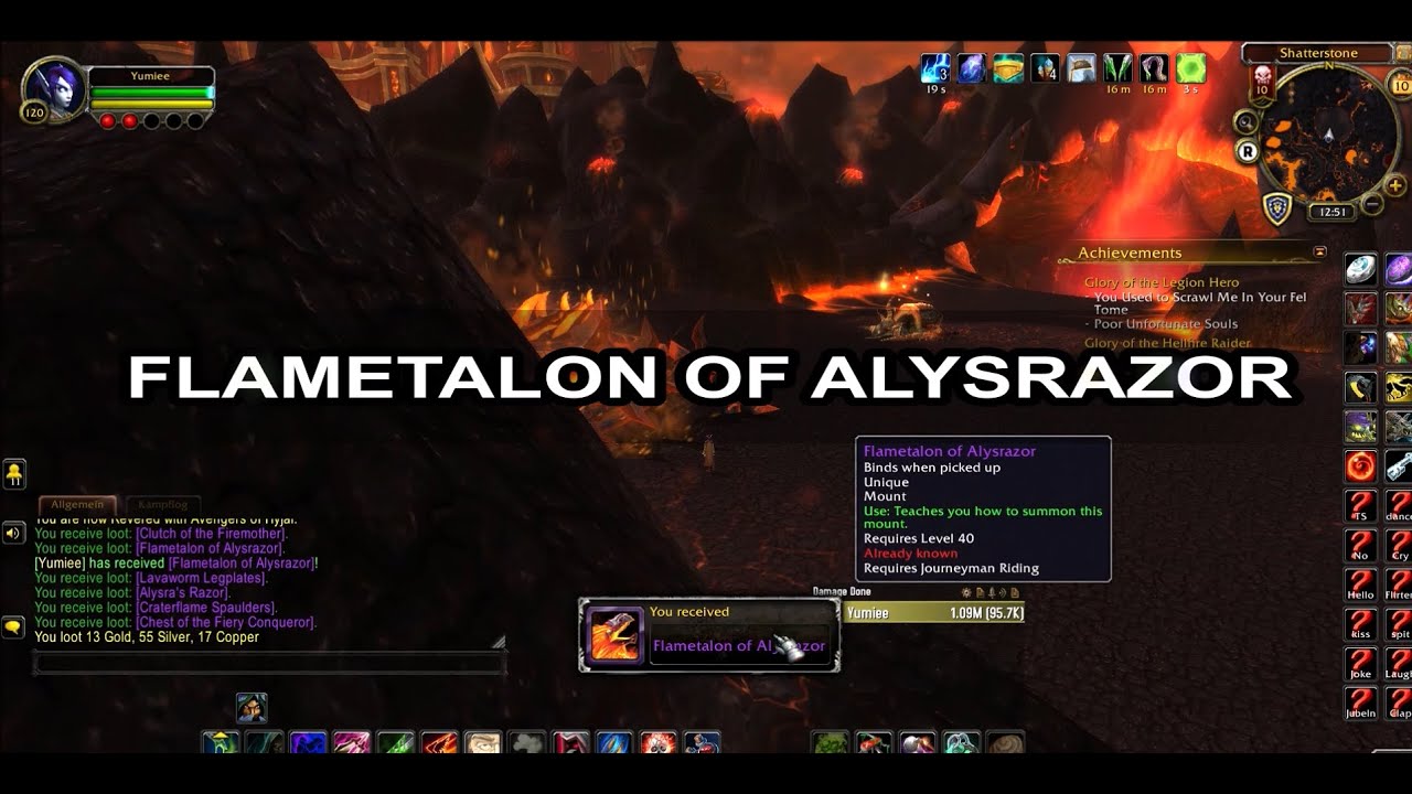 Flametalon of Alysrazor / Flammenkralle von Alysrazar - Mount Drop ...