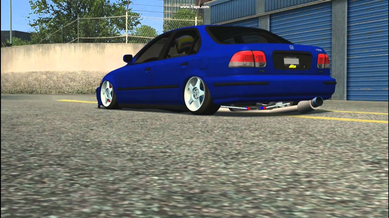 LFS Honda Civic Vti - YouTube