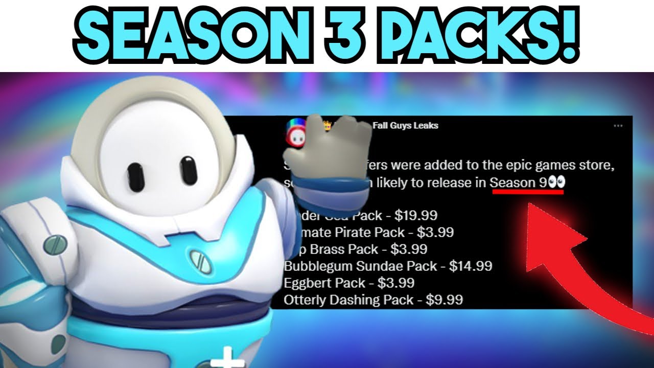 Fall Guys: LEAKED Season 9 Starter Packs! (SS3 THEME) - YouTube