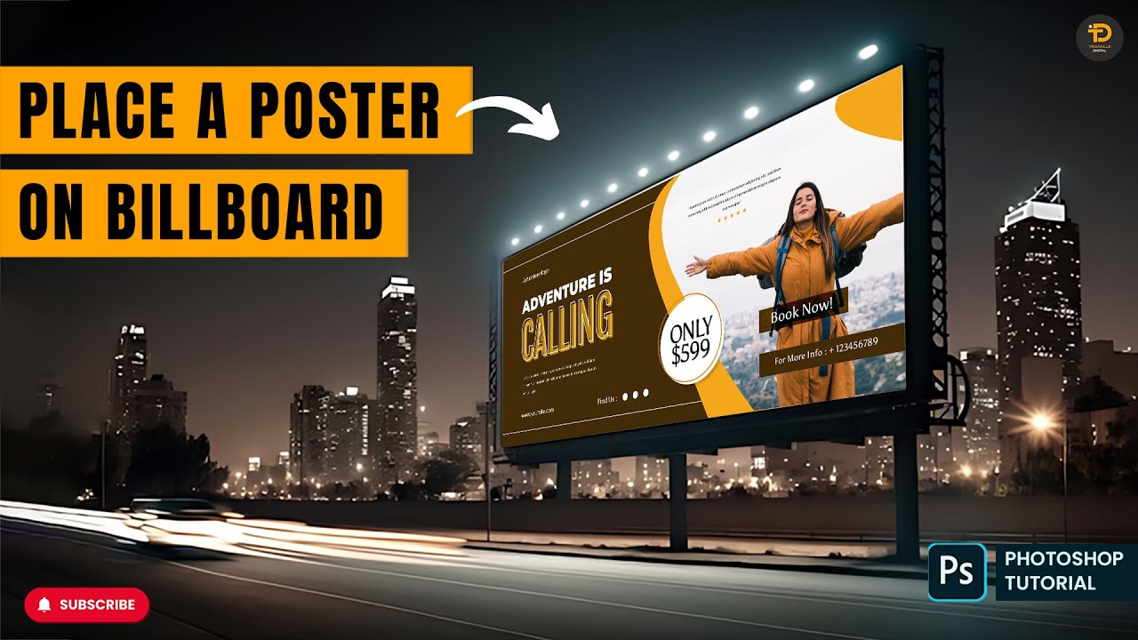 Place a Poster On Billboard | Perspective Tool Tutorial 2025 - YouTube