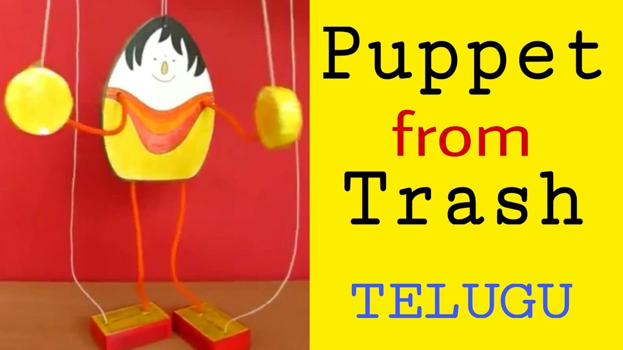 How to Make Puppet from Trash in Telugu | TOYS FROM TRASH | DIY TOYS ...
