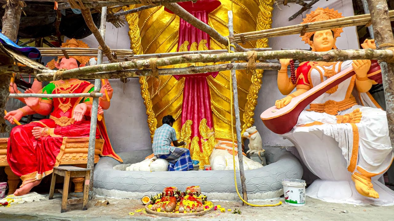 Khairatabad Ganesh Making 2023 | India's Biggest Matti Ganapati Making ...