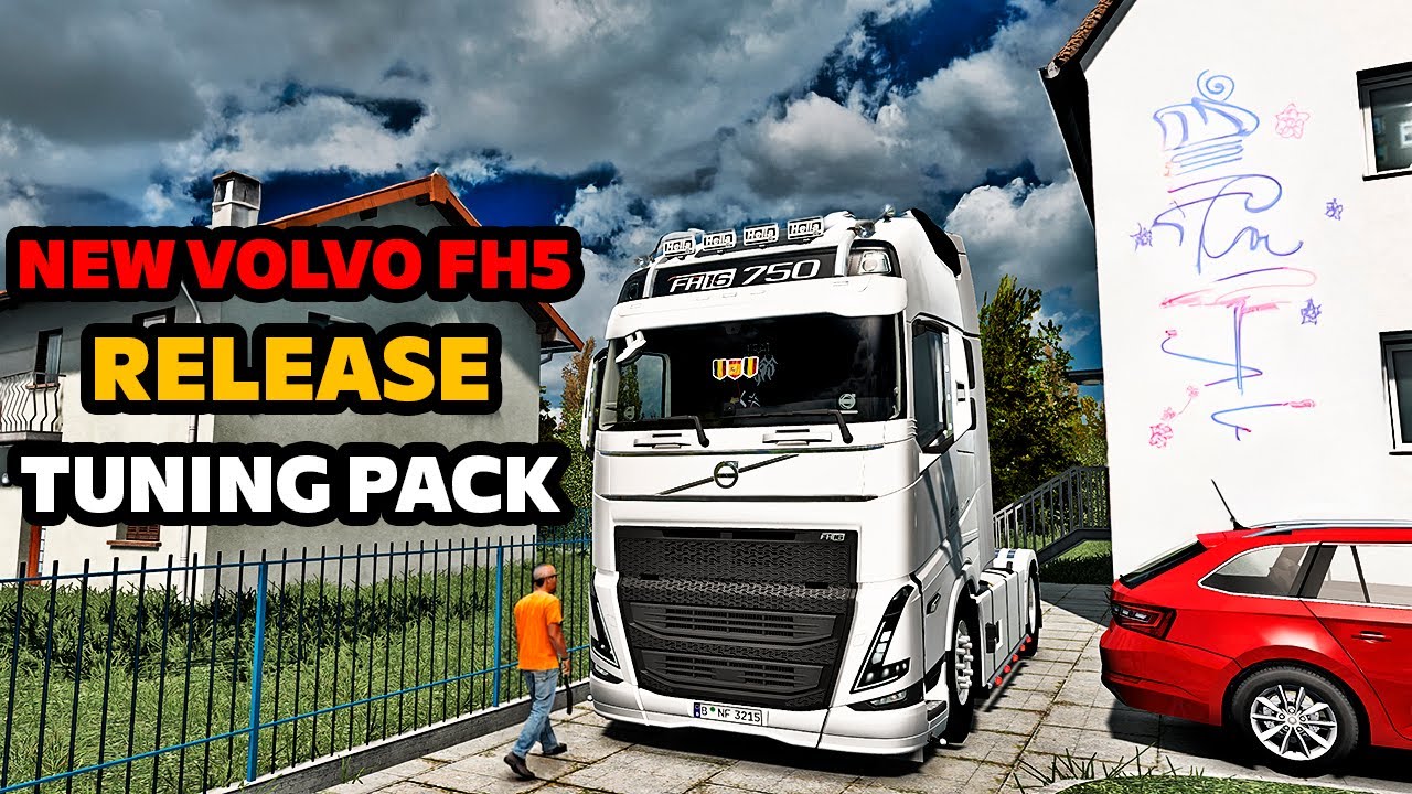 Realistic Driving New Volvo FH5 Tuning Release ETS2 1.53 - YouTube
