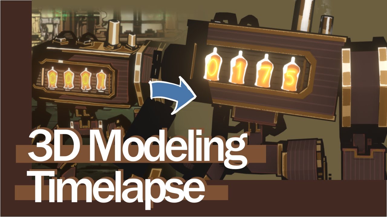 [Limbus company] Steam Transport Machine | 3D Modeling Timelapse - YouTube