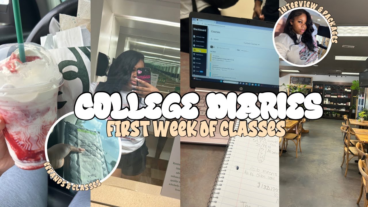 COLLEGE DIARIES: the first week of class| packages , missing class ...